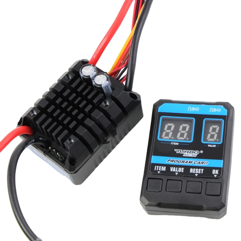 Turbo Racing 60080 1:8 Brushed 80a Waterproof Programmable Esc Speed ...