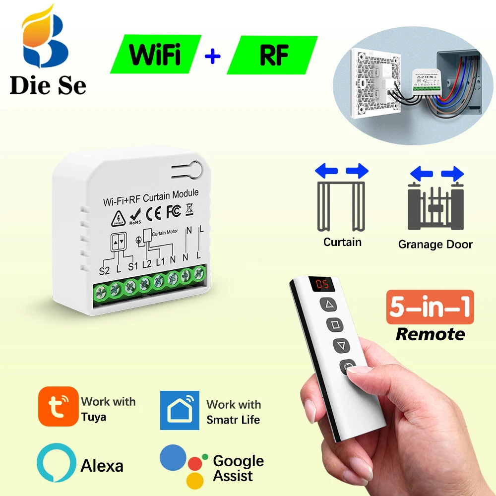 Tuya-WiFi-Smart-Curtain-Module-Blind-Switch-Roller-Shutter-Switch ...