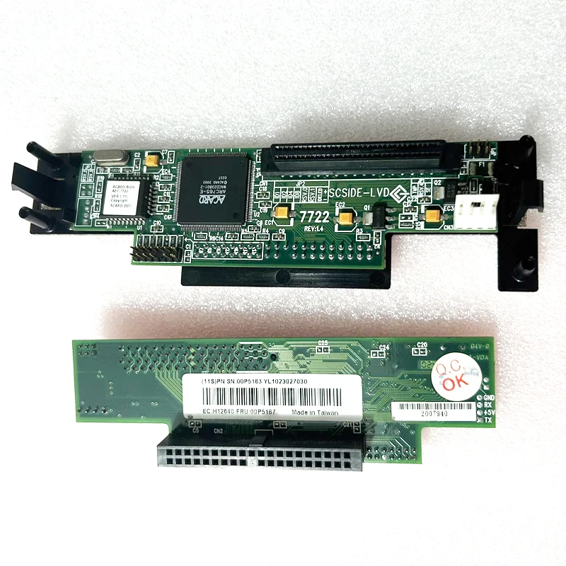 オリジナル AEC-7722 IDE から SCSI 68 ピン IDE へ LVD SCSI ブリッジアダプタカード IDE から 68 ...