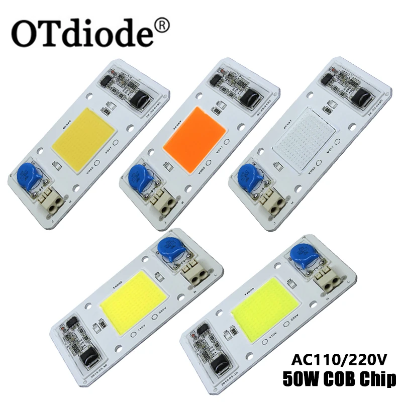 LED-50W-COB-Chip-Bulbs-AC-110V-220V-Integrated-Smart-IC-Driver-Cool ...