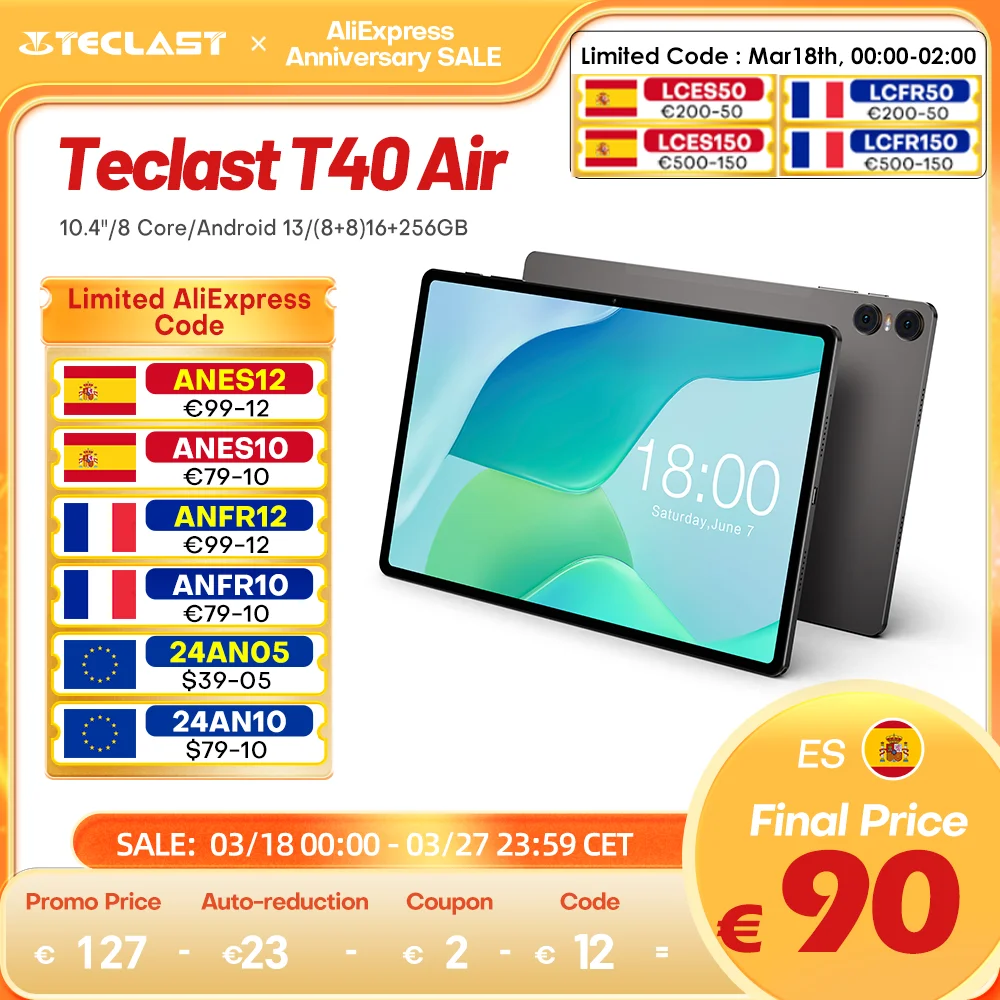 TECLAST-tablet-T40-Air-Android-13-8GB-RAM-ROM-256GB-10-4-inch-7200mAh ...