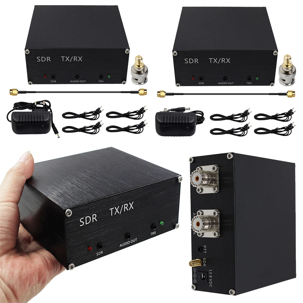 160MHz-100W-Portable-SDR-Transceivers-with-Host-Power-Cord-Radio-Switch ...