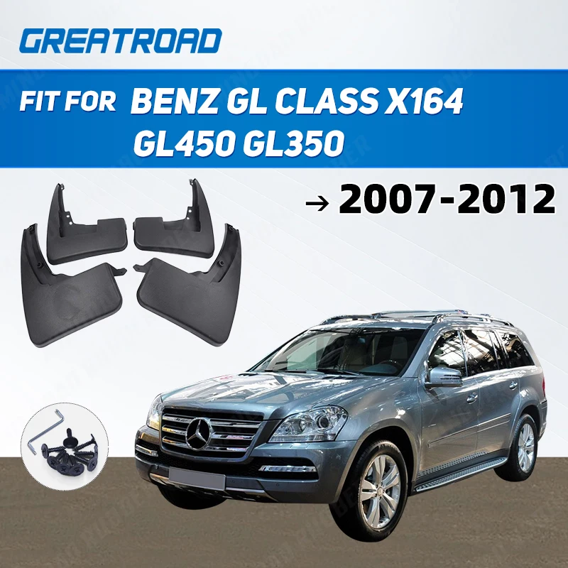 Accessories-Set-Molded-Mud-Flap-Flaps-For-Benz-GL-Class-X164-GL450 ...