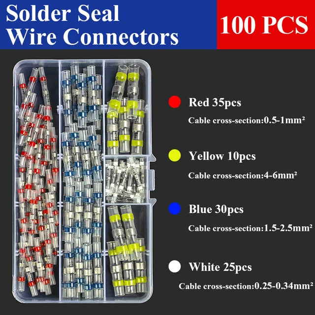 COSSE ELECTRIQUE,50pcs with UK Plug--Terminaux à sertir bout à bout ...