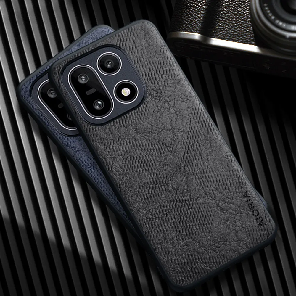 Case for Oneplus 15 15R 13 13R 12R 11 11R Luxury Cracked Faux leather ...