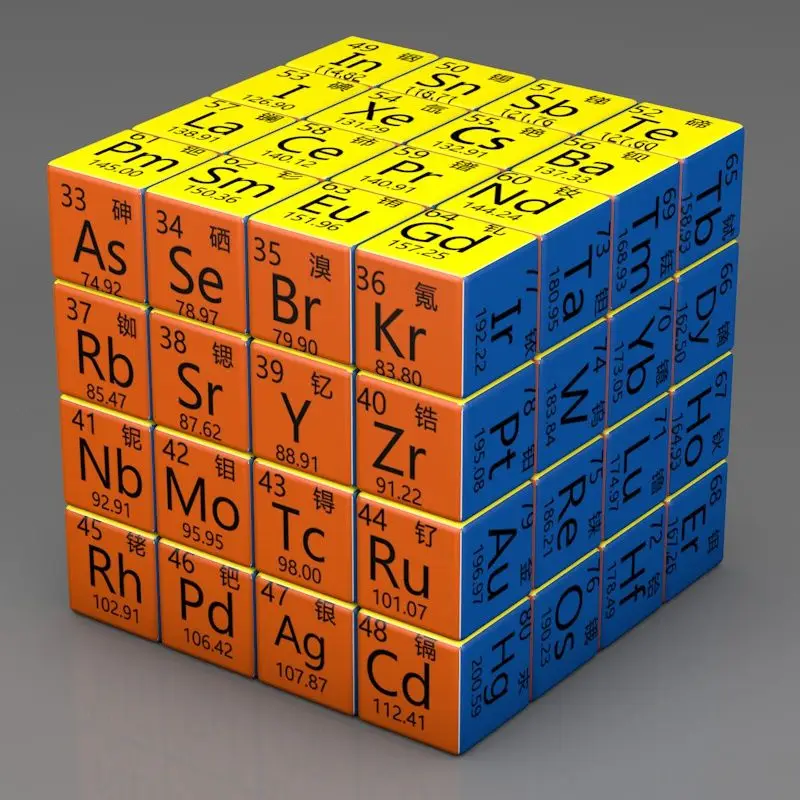 Kid-3x3x3-Magic-Cube-with-Base-Chemical-Periodic-Table-Physics-3x3 ...