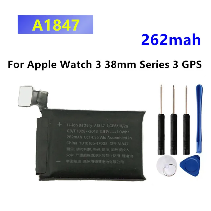 A1847-For-Apple-watch-38mm-Series-3-GPS-Version-Battery-Battery-GPS ...