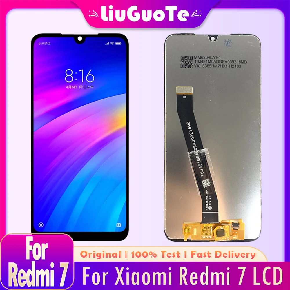 6.26 'xiaomi Redmi 7 LCD 디스플레이 터치 스크린 디지타이저 프레임 어셈블리 교체 Redmi 7 M1810F6LG lcd 용| | - AliExpress