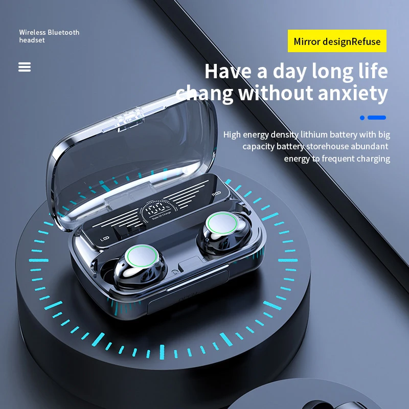 TWS NEW TG02 Wireless Bluetooth Headset 5.1 Earphones Bluetooth ...