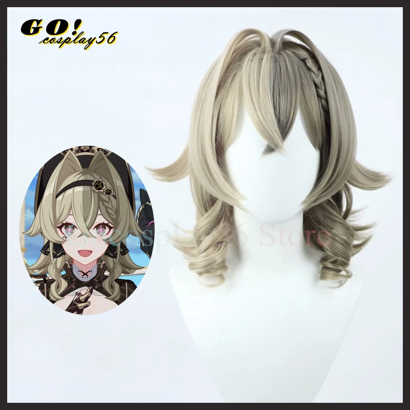 Honkai-Impact-3-3rd-Cosplay-VILL-V-Wig-Short-Curly-Hair-Braided-Linen ...