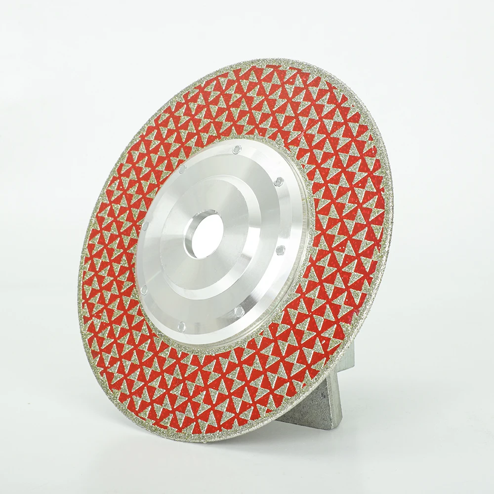 9-230mm-Hole-22mm-Red-Electroplated-Diamond-Cutting-Disc-Star-Grinding ...