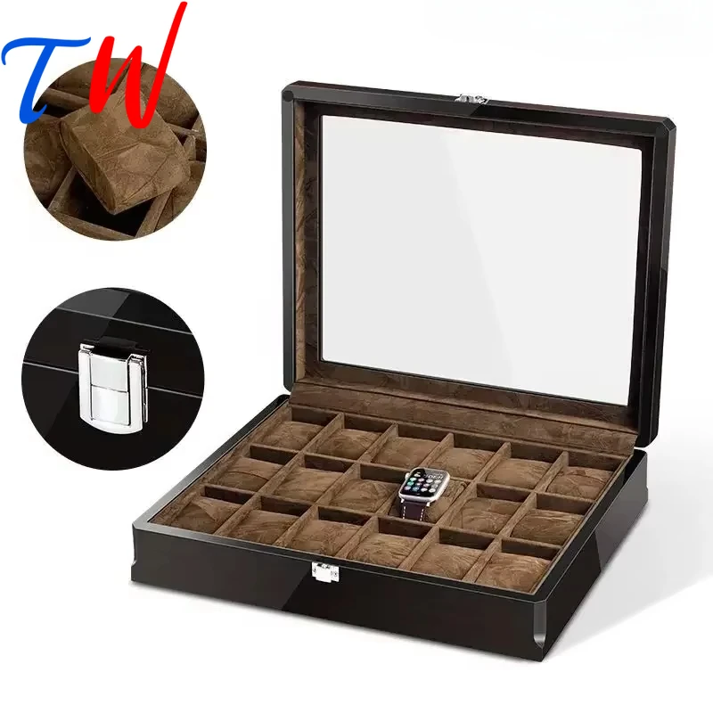 Artisan Watch Sanctuar Display Case with Bespoke Lid Multi-Compartment ...
