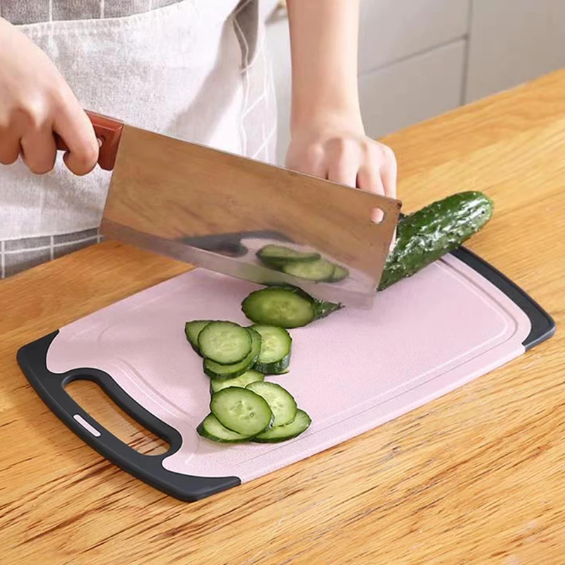 Wheat-Straw-Cutting-Board-Vegetable-Meat-Chopping-Board-Hanging-Hole ...