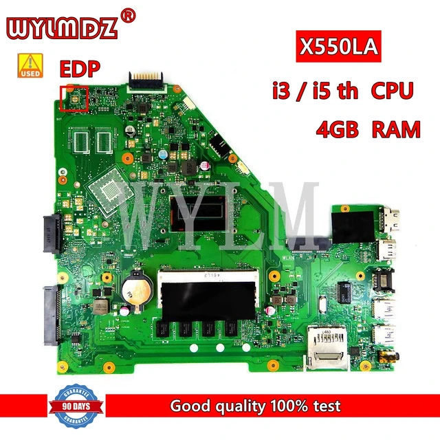 Used X550LA I3/i5 4th CPU 4GB RAM Mainboard For Asus A550L, 53% OFF