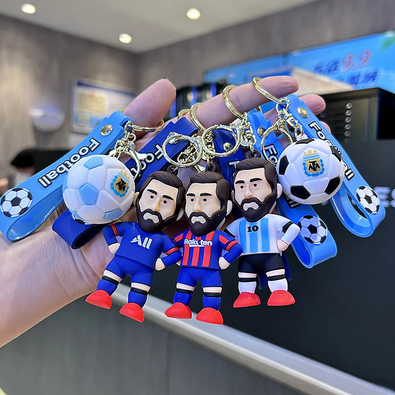 Soccer-Star-Figure-Messi-Keychain-Silicone-Souvenir-Key-Chains-Bag ...