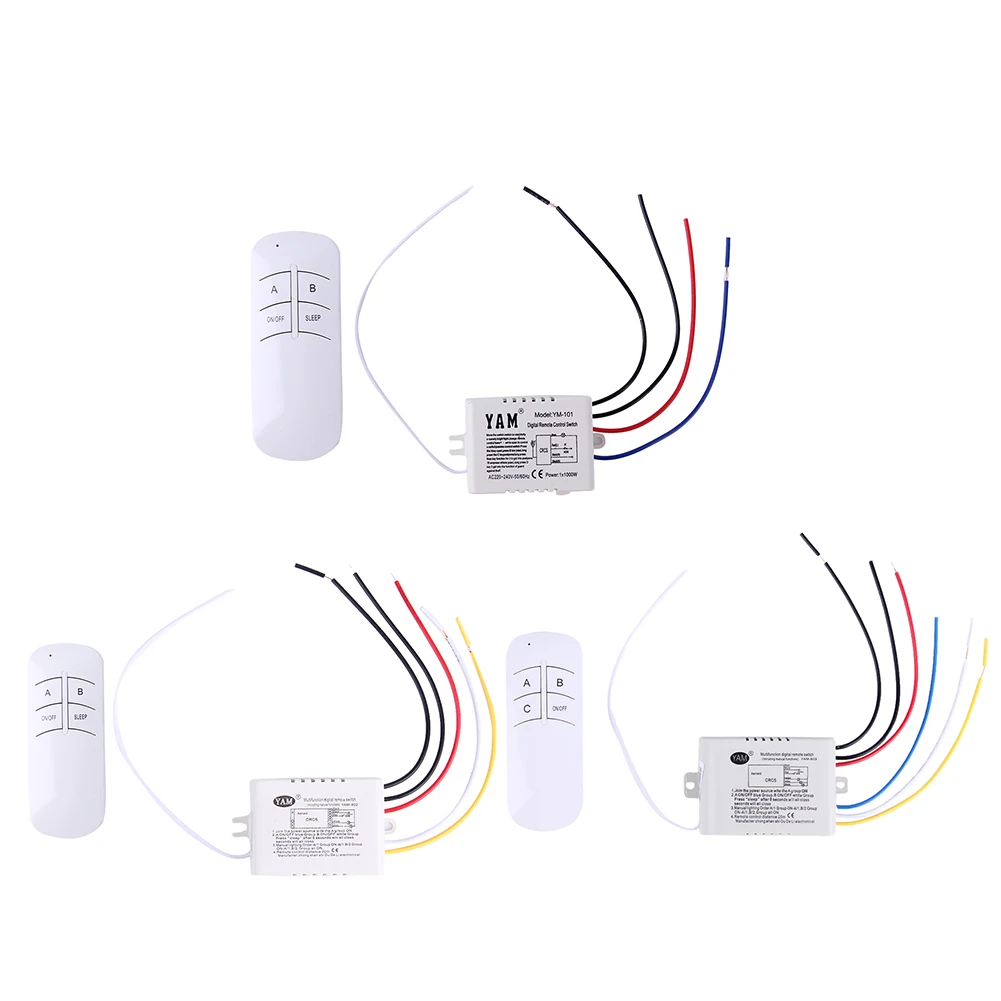 1-2-3-Way-Wireless-ON-OFF-Wall-Remote-Control-Switch-Lamp-Light-Digital ...