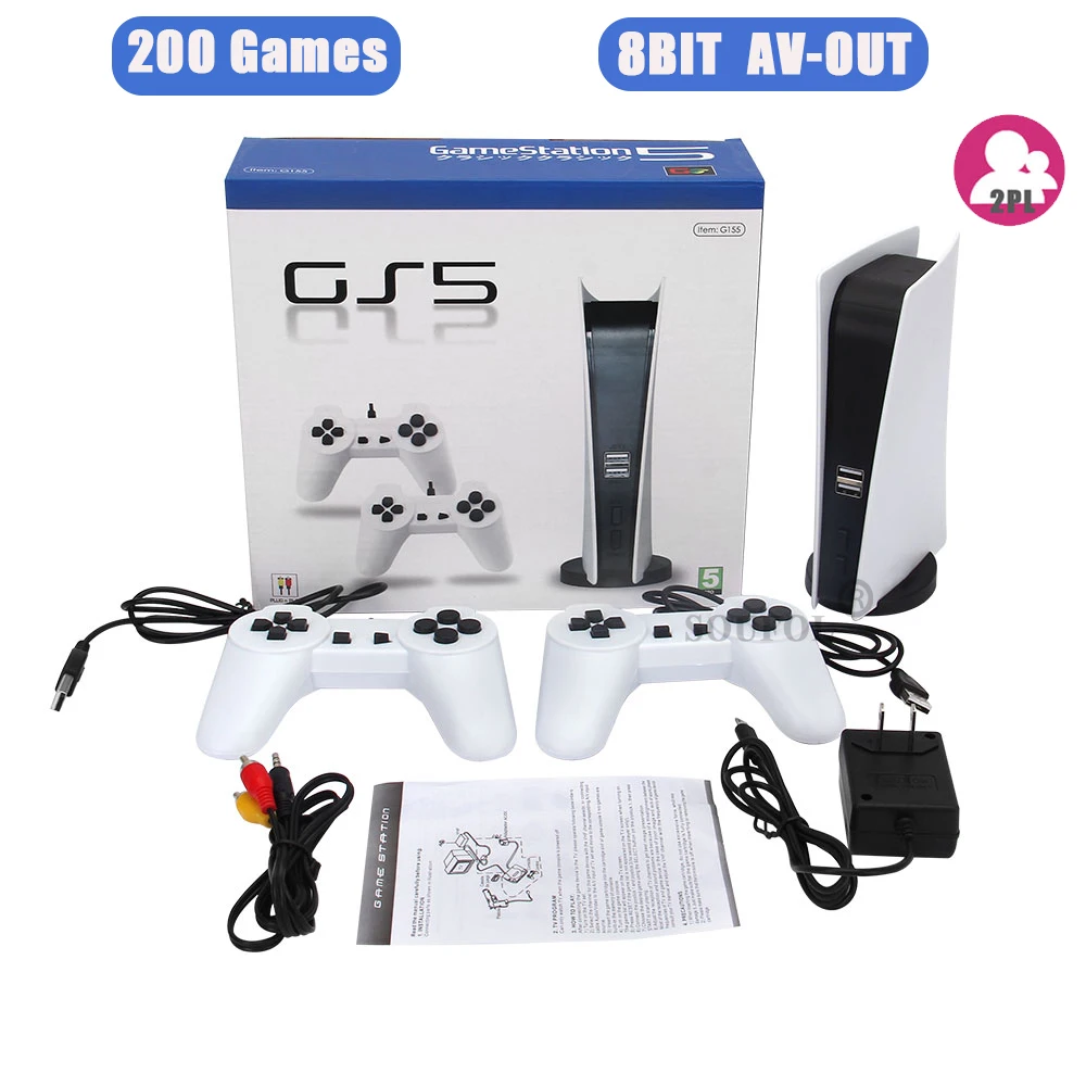 New Game Station 5 USB Wired Video Game Console With 200 Classic Games ...