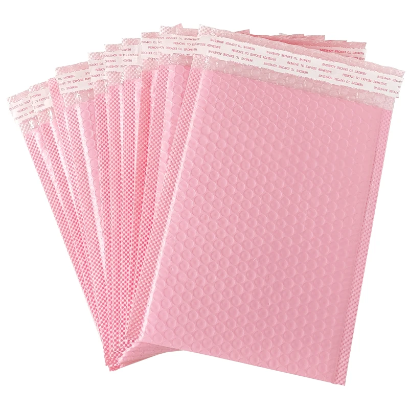Ziplock Bag Packaging Bubble | Pink Packaging Courier Bag | Pink Self ...