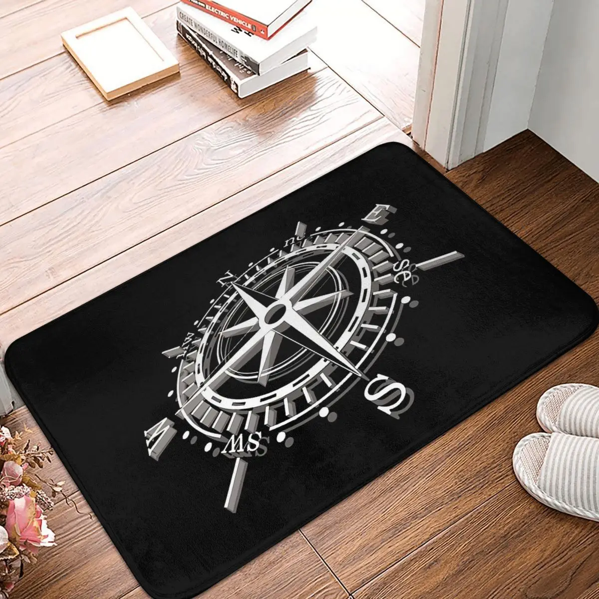 Anchor-Kitchen-Non-Slip-Carpet-Compass-Maritime-South-North-Ship ...
