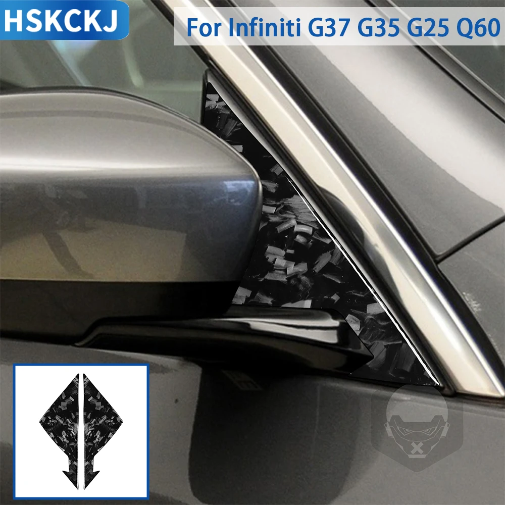 For-Infiniti-G37-2008-2013-G35-G25-Q60-Accessories-Forged-Carbon-Fiber ...