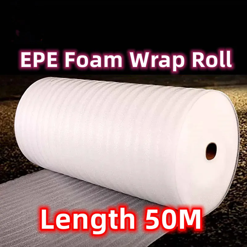 Lenght 50M EPE Pearl Cotton Protective Film Express Packing and Filling ...