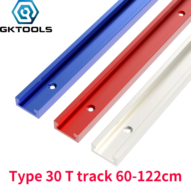 GKTOOLS 600mm 1200mm Type 30 T Track Aluminum T slot Miter Gauge Track ...