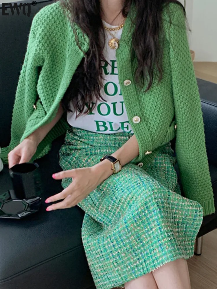 EWQ-Sweet-Loose-2-Piece-Set-Party-Women-Clothing-Chic-Single-breasted ...