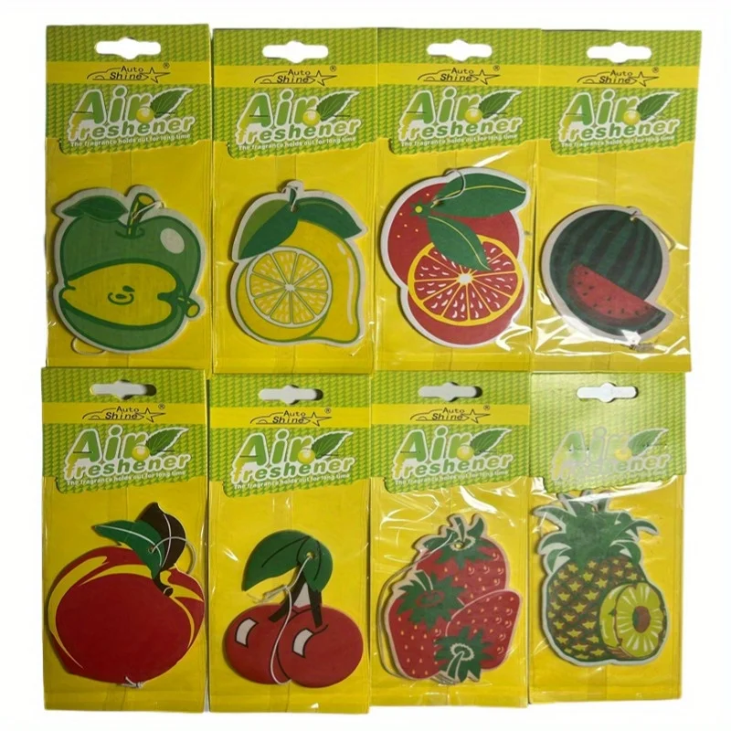 3-80pcs Car Air Freshener Natural scented tea paper Cone Hanging ...