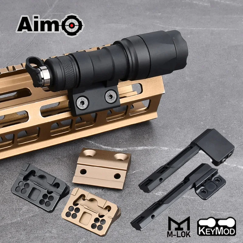 WADSN-SF-M300-M600-Airsoft-Flashlight-Offset-Mount-Base-Bracket-Weapon ...
