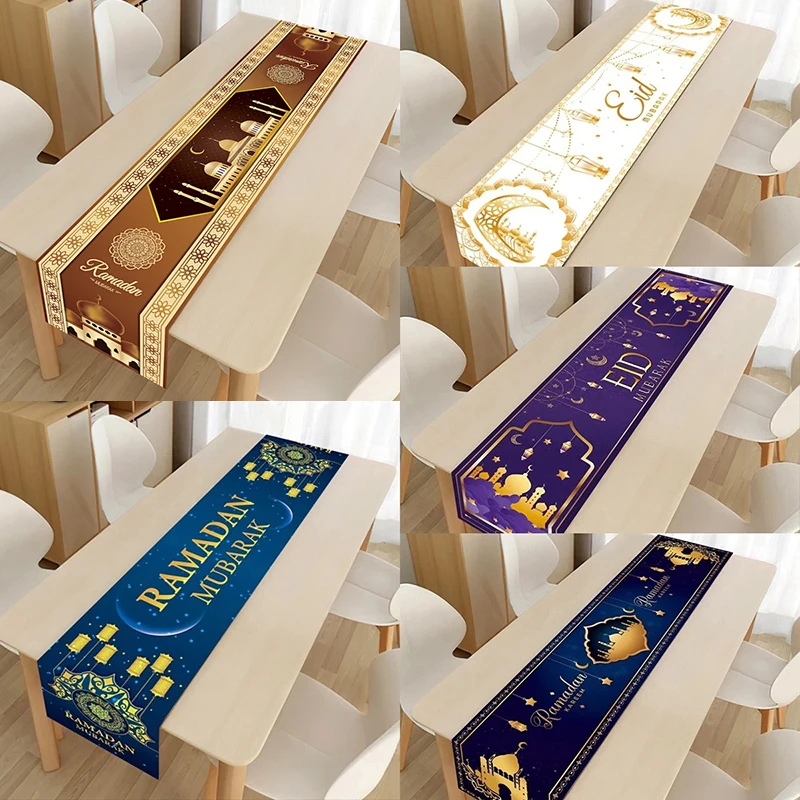 Ramadan Decoration Table Runner Eid Mubarak Decor For Home Tablecloth ...