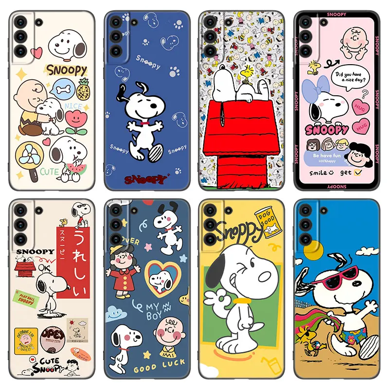 Cartoon-S-snoopy-Phone-Case-For-Samsung-Galaxy-S23-S21-S20-FE-S24-S22 ...