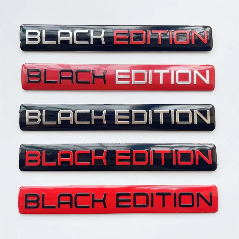 3D Aluminium Logo Black Edition Emblem Badge Decal Car Sticker For BMW ...