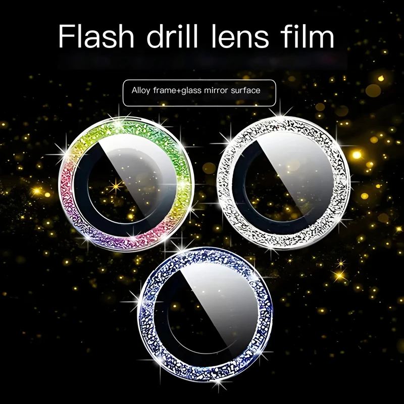 Diamond-Camera-Lens-Protector-Glass-for-iPhone-15-11-12-13-14-Pro-Max ...
