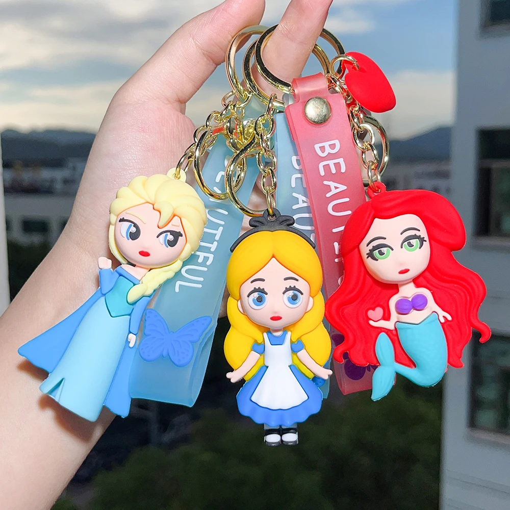 Disney-Frozen-Princess-Alsa-Anna-Olaf-Pendant-Keychain-Cartoon-Cute ...