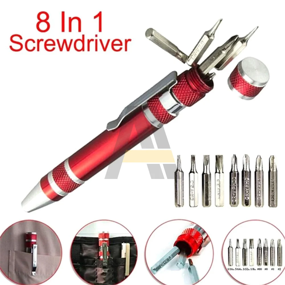 8-In-1-Portable-Repair-Hand-Screwdriver-Aluminum-Alloy-Precision-Disassembly-Pen-Multifunction ...
