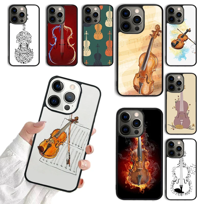 Musical Notes Violin Classical Phone Case For iPhone 17 Air 16 15 14 13 ...