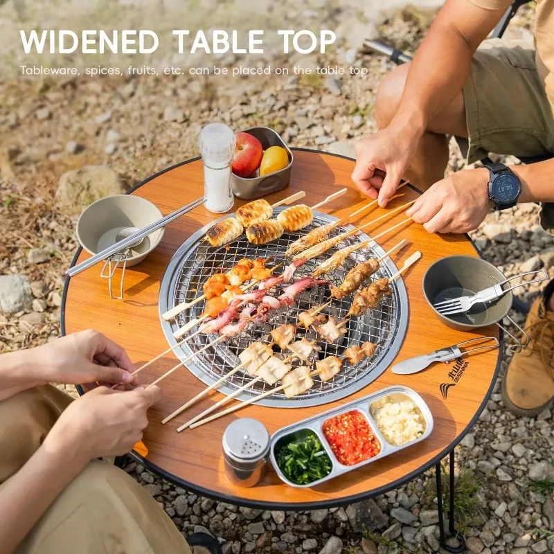 Foldable-Outdoor-Chimenea-Cooking-Fireplace-with-BBQ-Grill-Portable ...