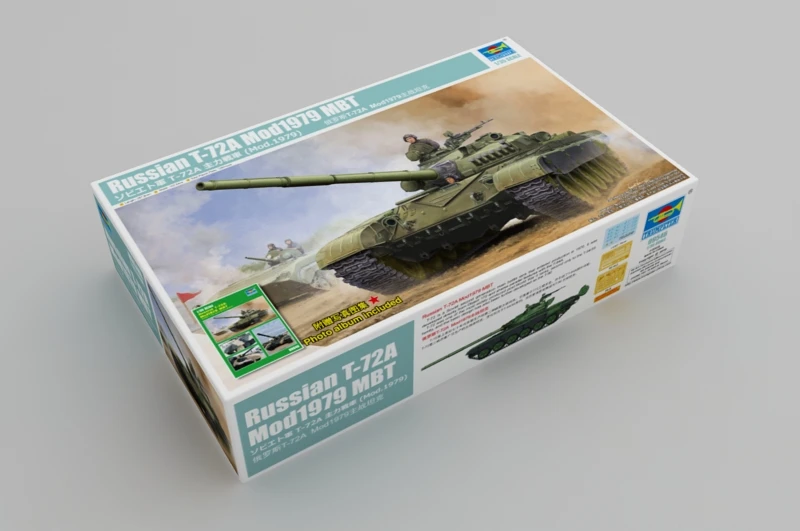 Trumpeter 09546 1/35 Russian T 72A Mod1979 MBT Military Tank Assembly ...