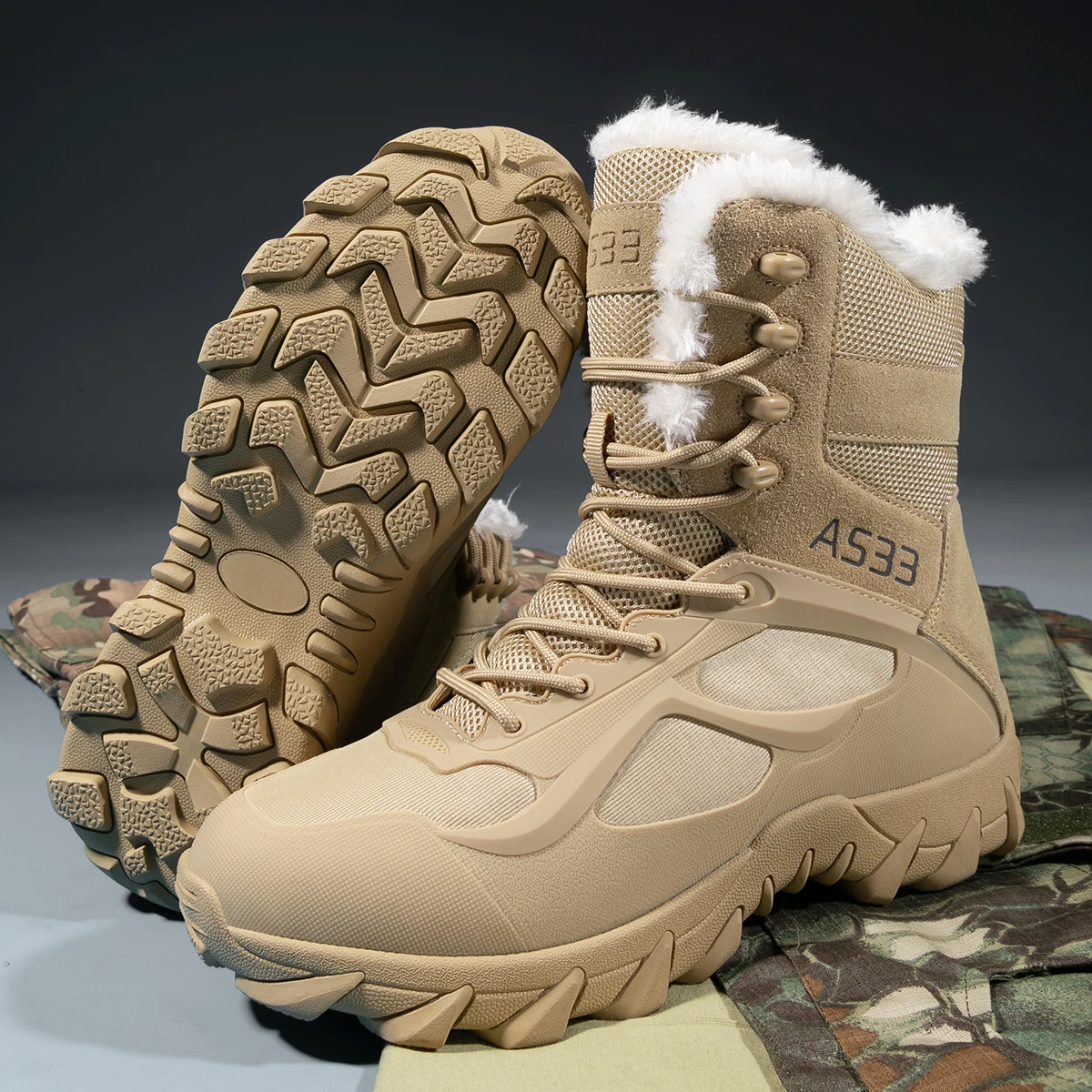 EZIIOT-Men-s-Outdoor-Snow-Combat-Boots-High-Help-Comfort-Plus-Velvet ...