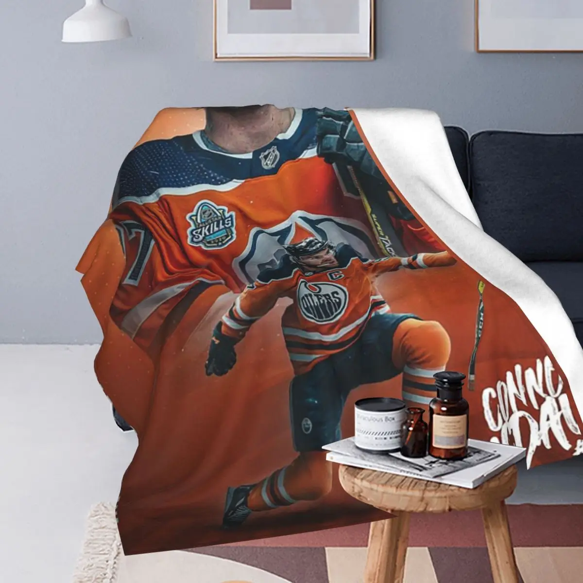 Connor McDavid 97 For Edmonton Oilers Fans Blankets Fleece Lightweight ...