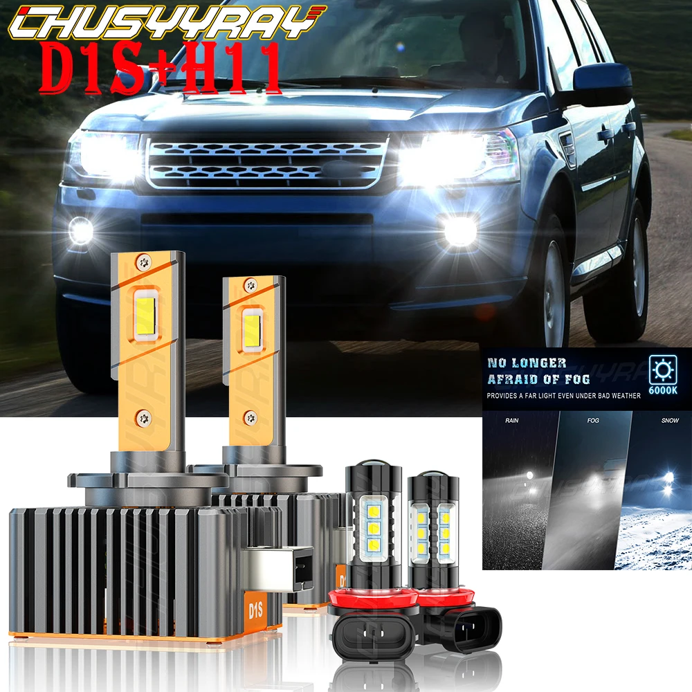 CHUSYYRAY Compatible For Land Rover LR2 LR3 2008 2010 D1S+H11 LED ...