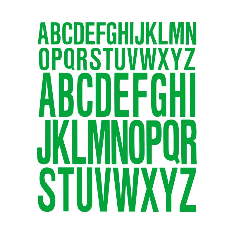 Pegatinas de letras de colores, pegatinas autoadhesivas de vinilo con ...