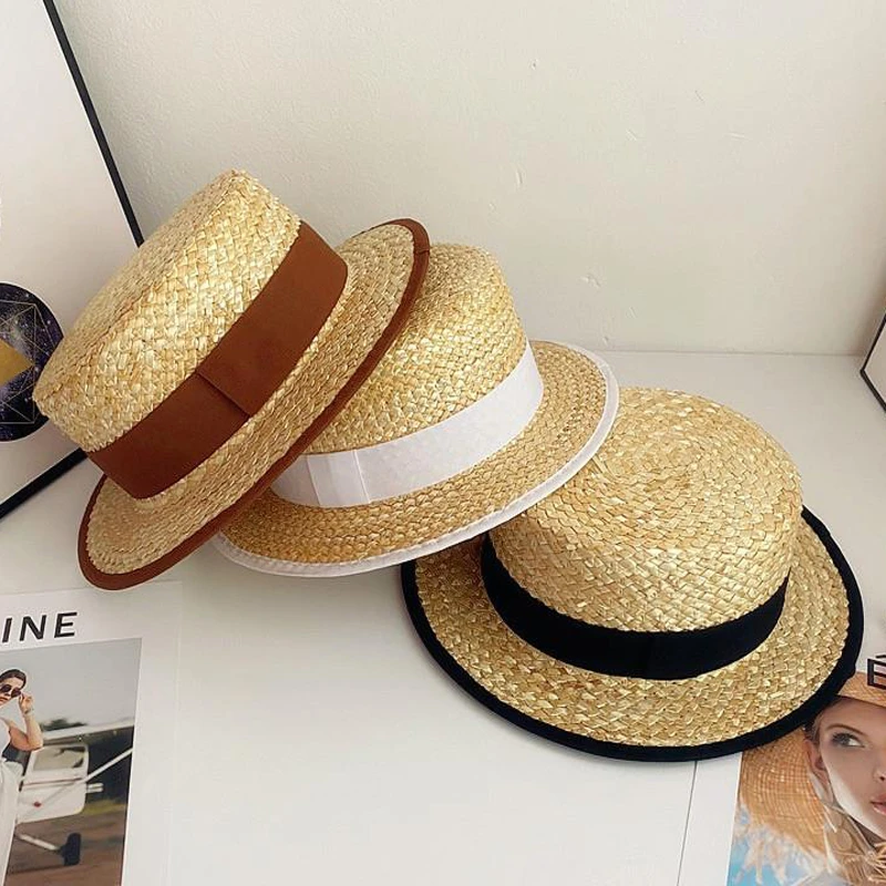 Sunshade Hat Women Breathable Straw Woven Sunscreen Wide Brimmed Hat ...