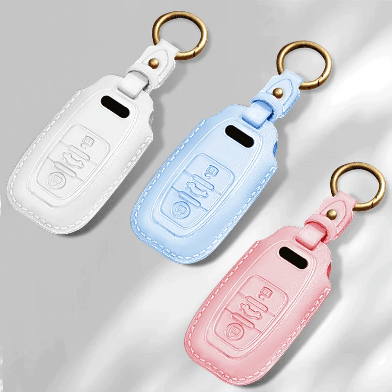 Car Key Case Holder For Audi Q3 Q5 Q8 Q7 Sline C5 C8 A4 B6 B7 B8 B9 80 ...