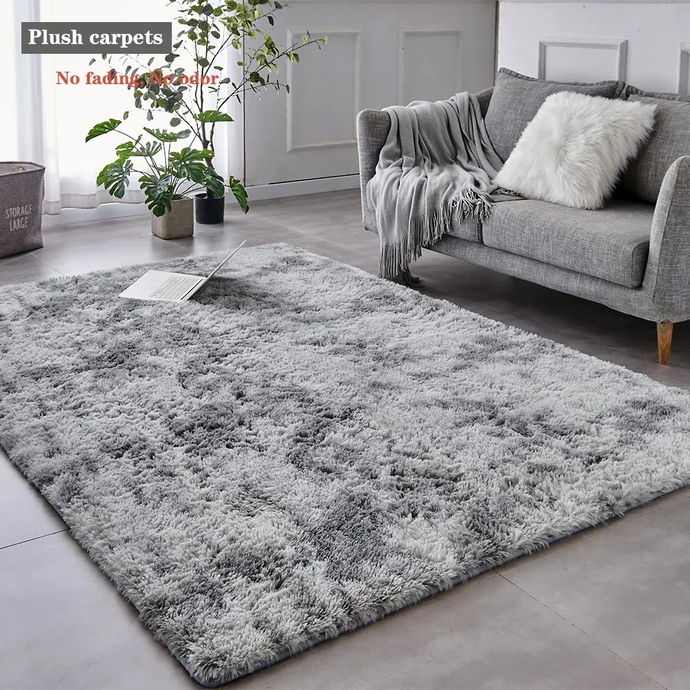 Fluffy-Large-Carpet-Living-Room-PlushLounge-Rug-in-The-Bedroom-Floor ...