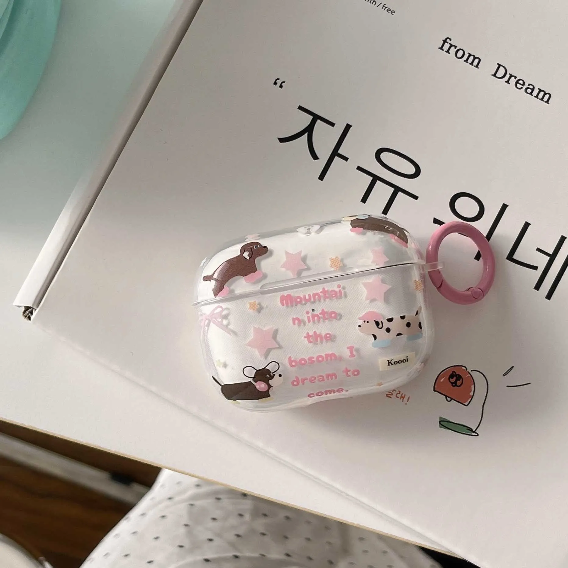 Cute Cartoon Dog Puppy Earphone Case For Airpods 1 2 3 Cover Protection ...