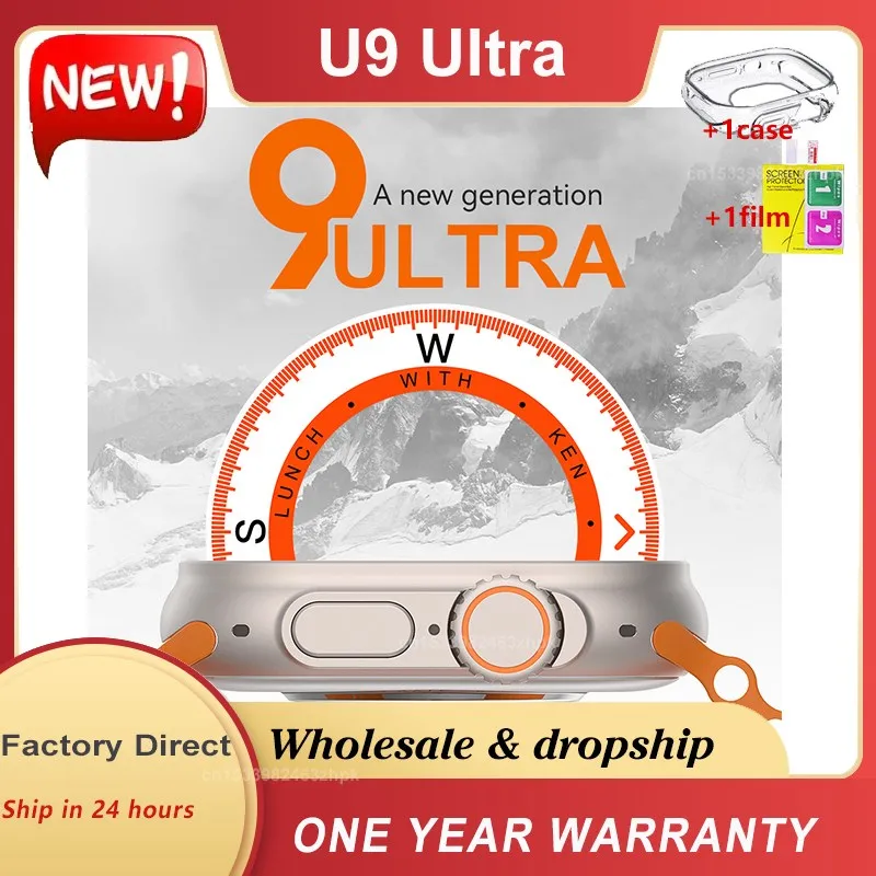 U9 Ultra Smart Watch Microwear Series 9 Compass 2.2 Big Screen Ip68 ...