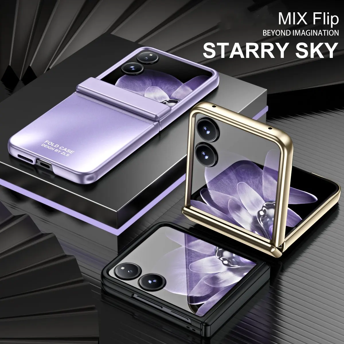 Funda de lujo con revestimiento para Xiaomi MIX Flip 2 Mixflip ...