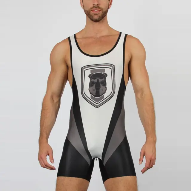 Kennel Club CB13 Men's Zipper Back Singlets Sexyman Bandit One-Piece ...