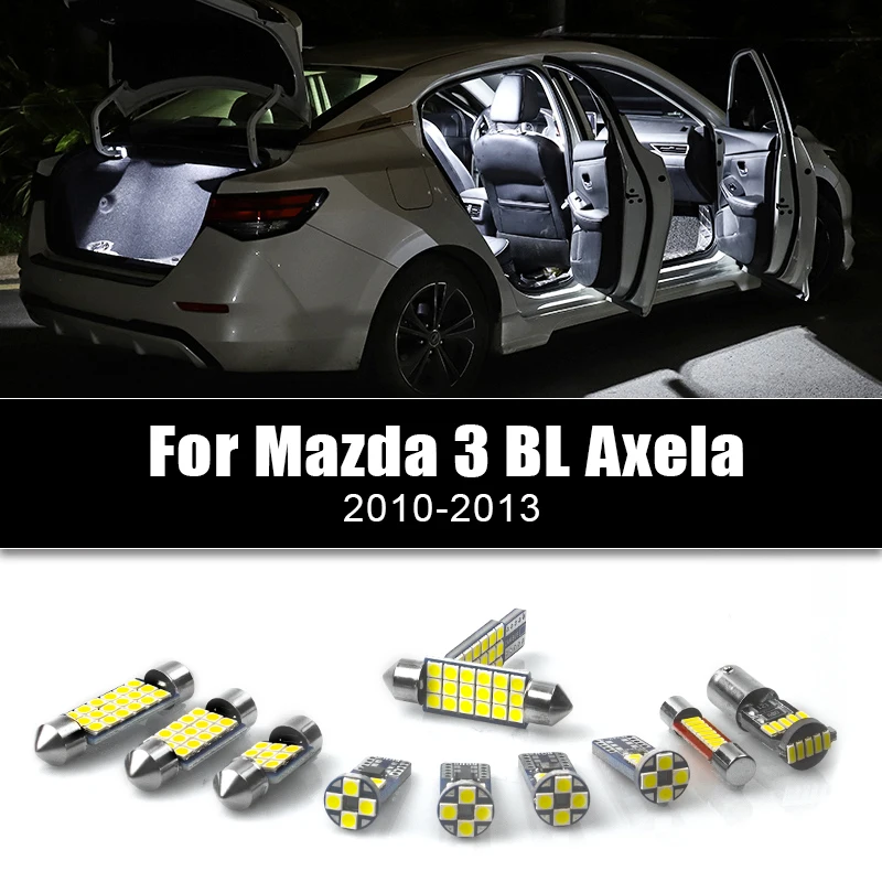 Car-LED-Bulbs-For-Mazda-3-BL-Axela-2010-2011-2012-2013-Hatchback-Sedan ...